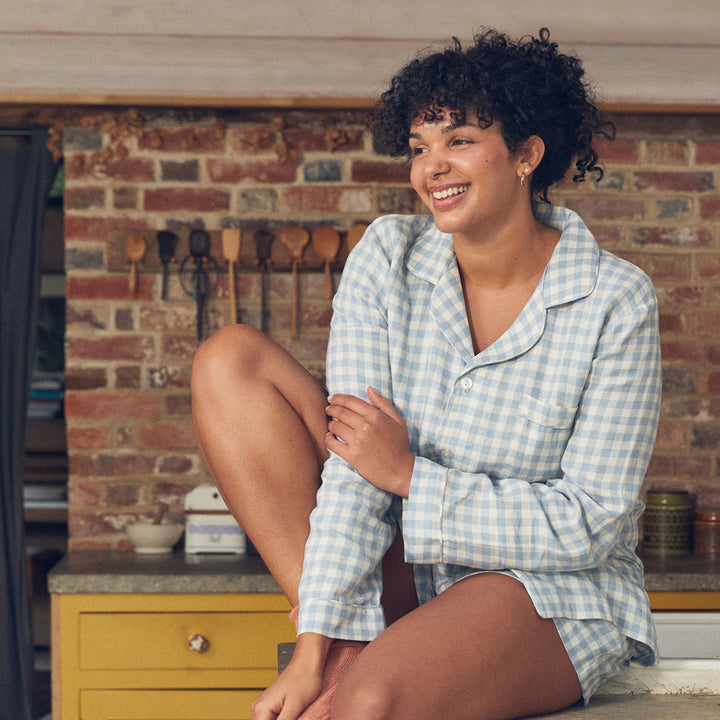 Gingham Pyjamas | Piglet in Bed UK