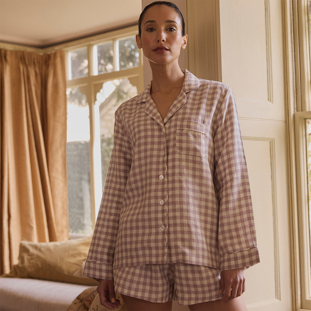 Linen pyjamas, tops, bottoms & linen PJ sets UK | Piglet in Bed UK