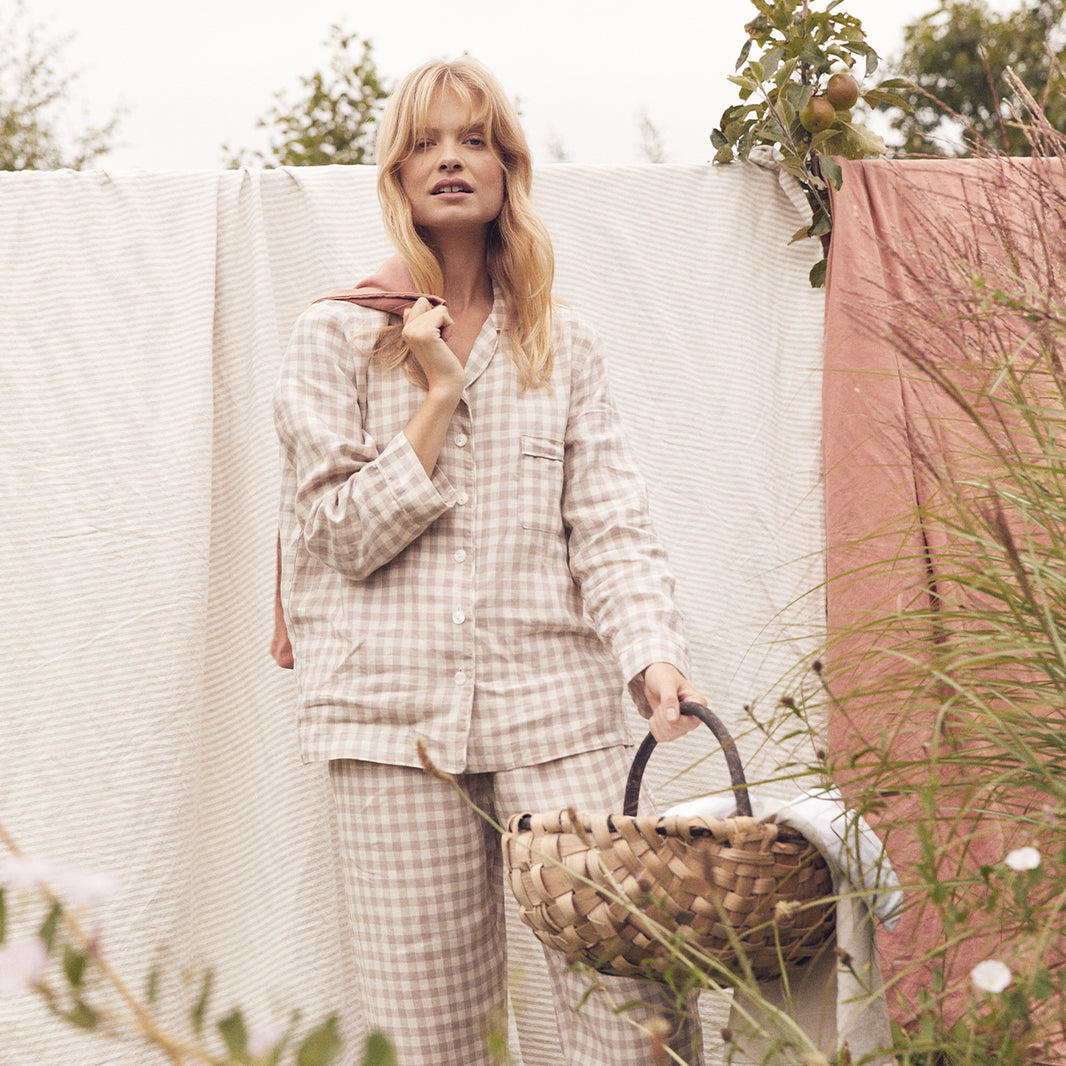 Gingham Pyjamas | Piglet in Bed UK