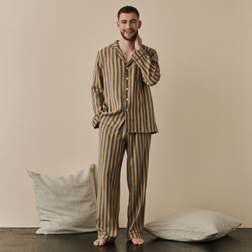 Men's linen pyjamas made from natural linen | Piglet in Bed UK