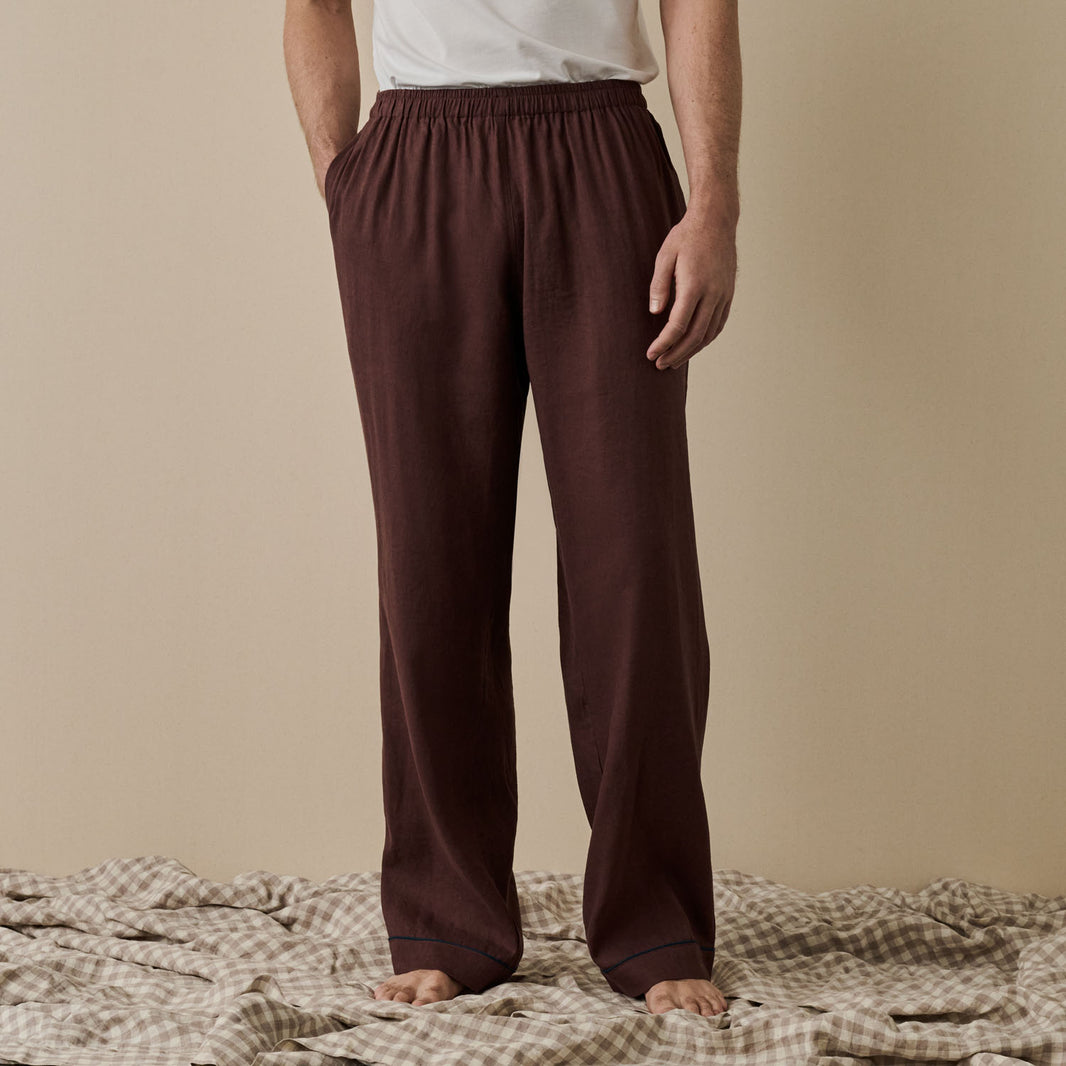 Men's linen pyjamas made from natural linen | Piglet in Bed UK