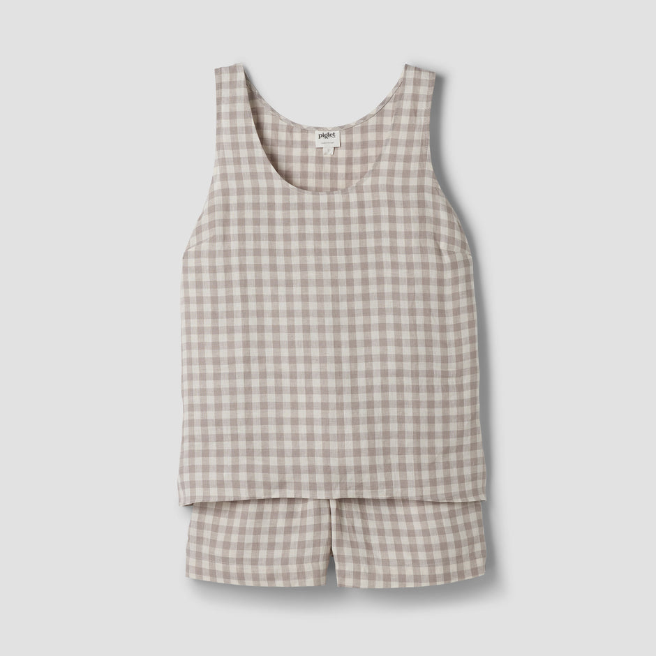 Gingham Pyjamas | Piglet in Bed UK