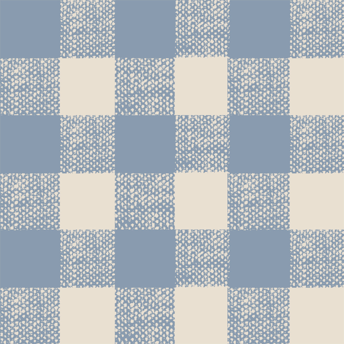 Dusty Blue Gingham Wallpaper | Piglet in Bed UK