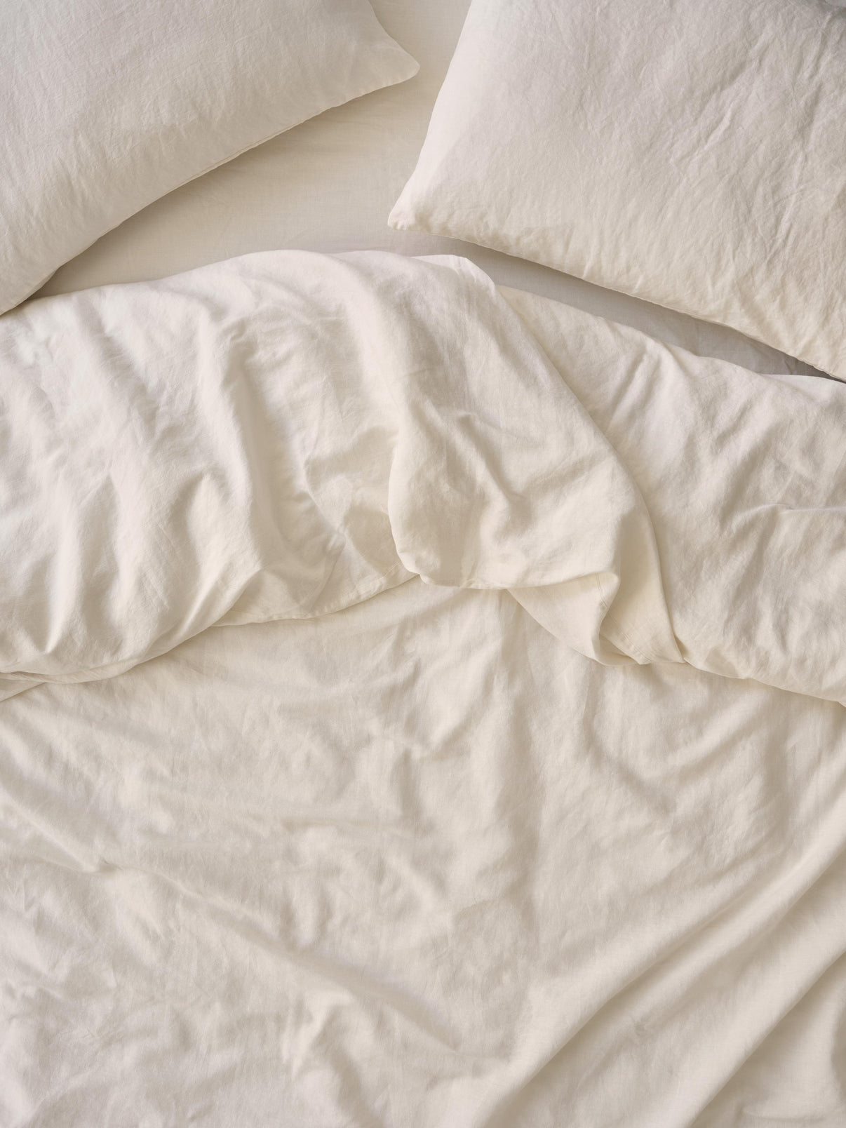 Pearl Linen Blend Pillowcases (Pair) | Piglet in Bed UK