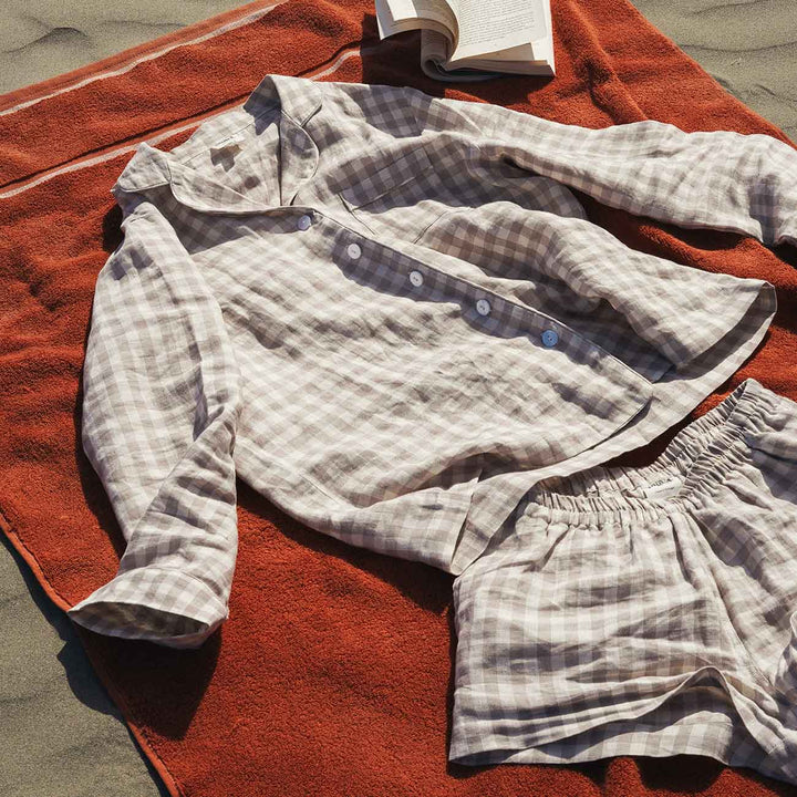 Linen pyjamas, tops, bottoms & linen PJ sets UK | Piglet in Bed UK