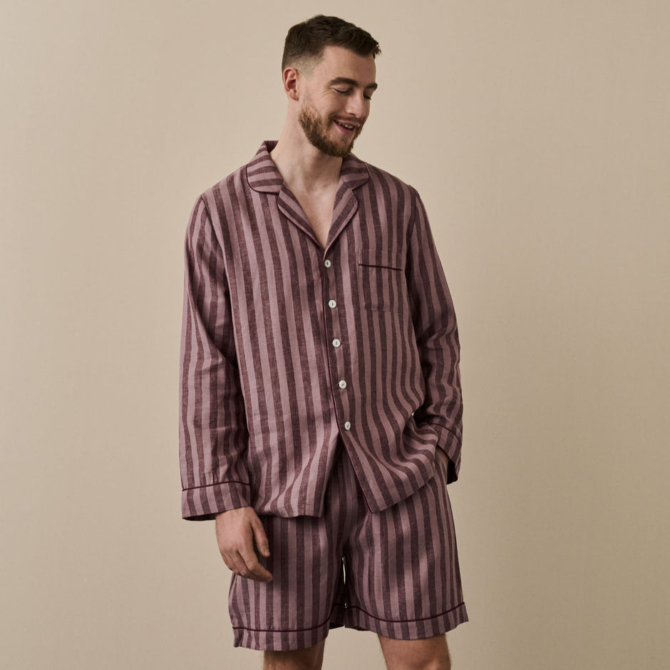 Men's linen pyjamas made from natural linen | Piglet in Bed UK