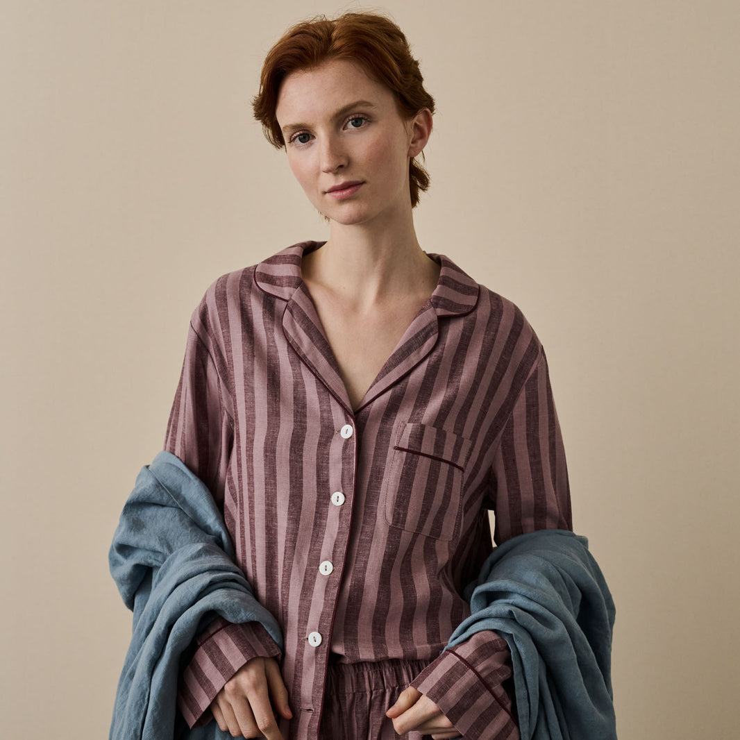 Linen pyjamas, tops, bottoms & linen PJ sets UK | Piglet in Bed UK