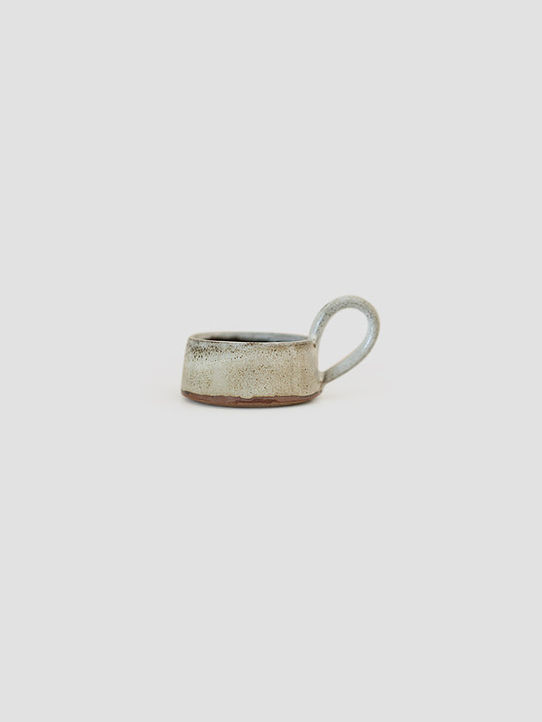 Grey Stoneware Tea Light Cup | Piglet in Bed UK