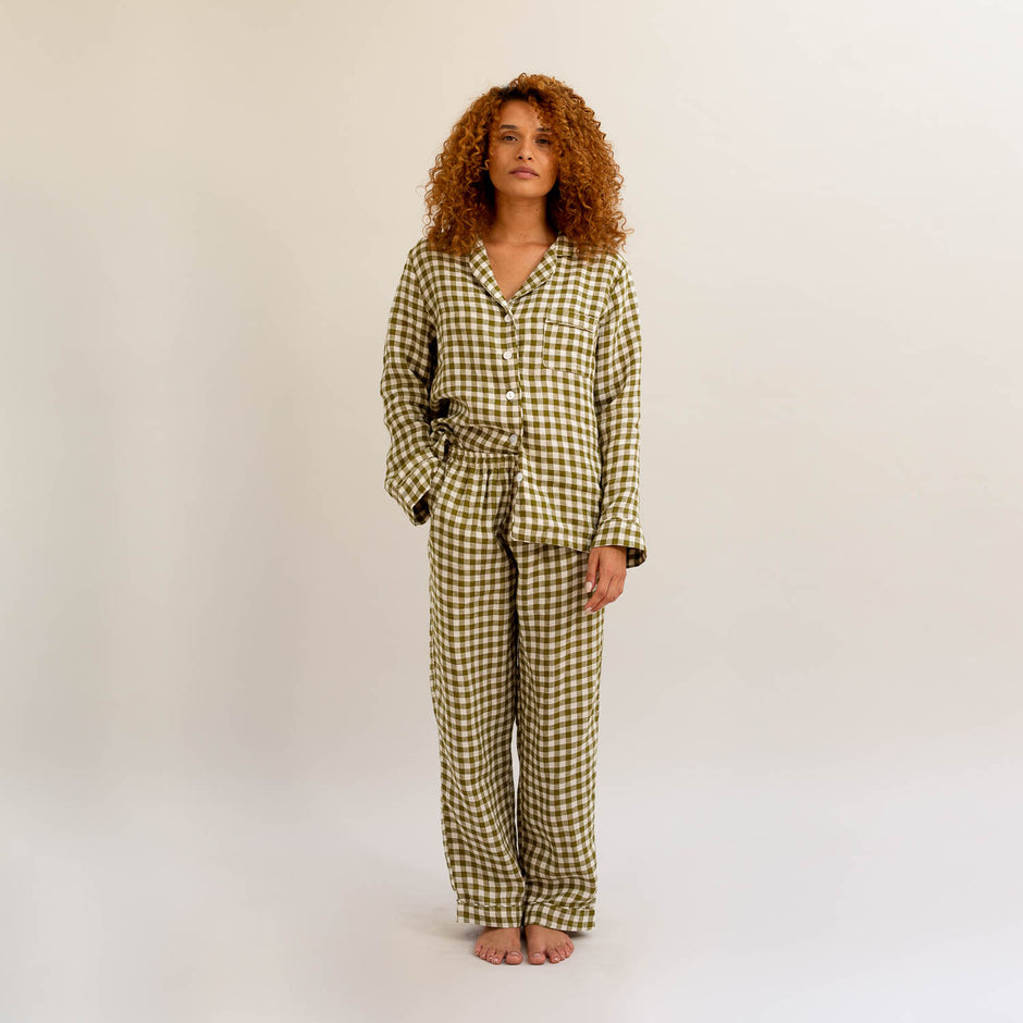 Linen pyjamas, tops, bottoms & linen PJ sets UK | Piglet in Bed UK