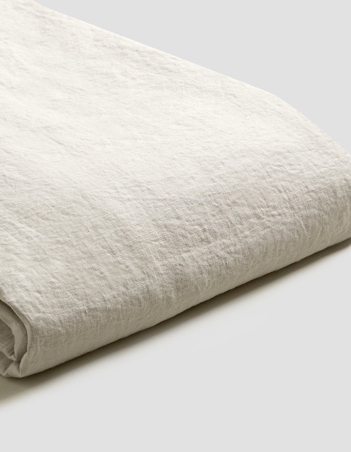 Berry Gingham Linen Flat Sheet | Piglet in Bed UK