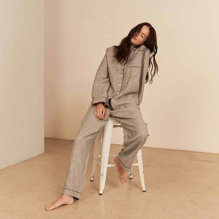 Linen pyjamas, tops, bottoms & linen PJ sets UK | Piglet in Bed UK