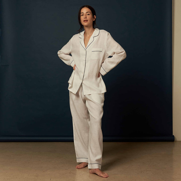 Luxury Linen Sleepwear | Piglet in Bed UK