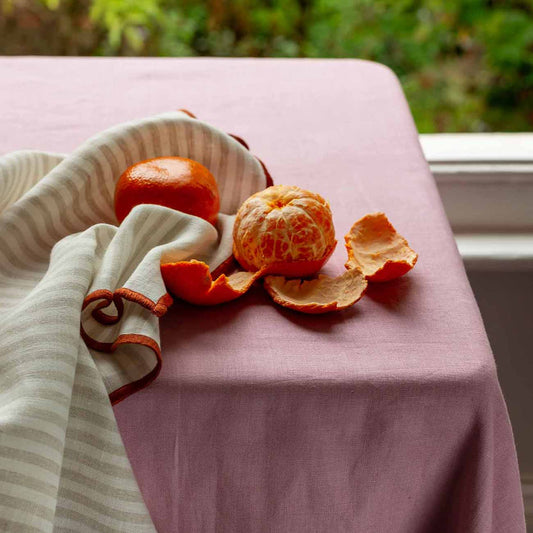 Table linens UK | Luxury linen table cloths | Piglet in Bed UK