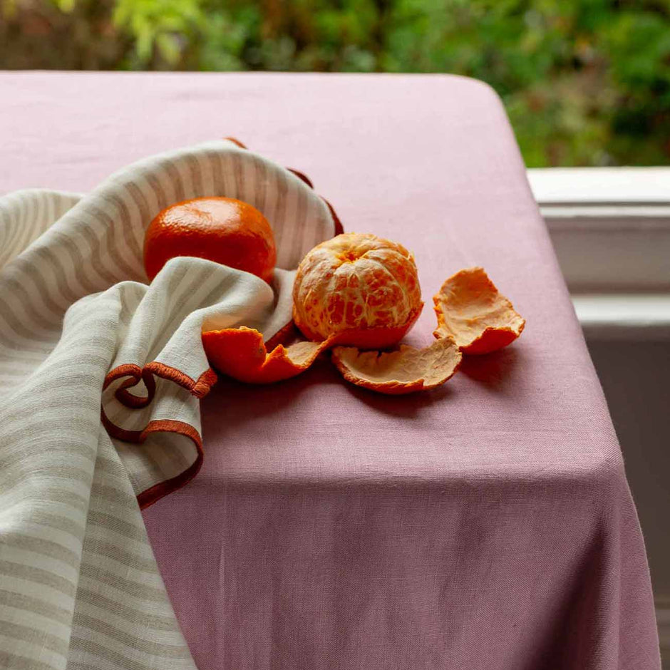 Table linens UK | Luxury linen table cloths | Piglet in Bed UK