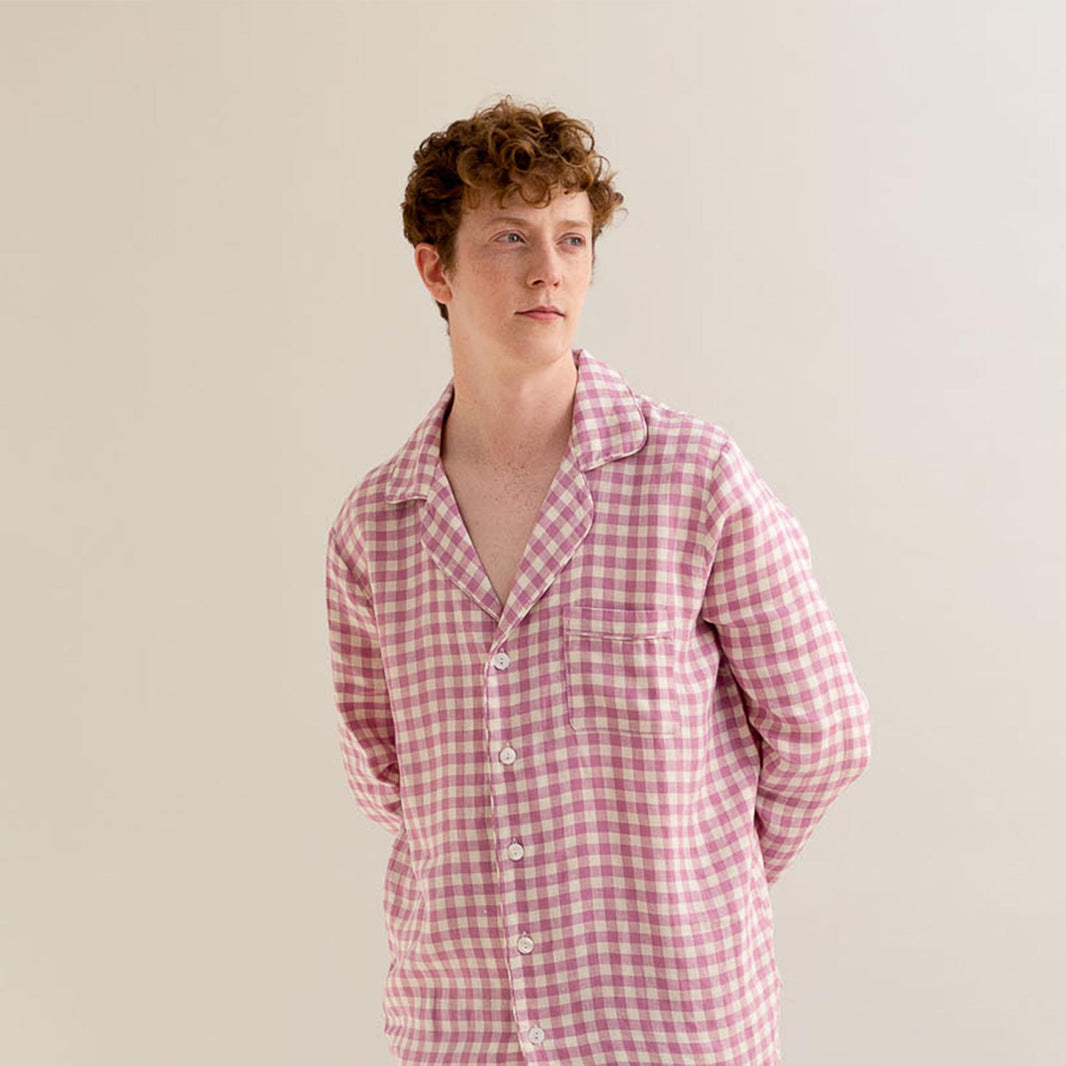 Men's linen pyjamas made from natural linen | Piglet in Bed UK