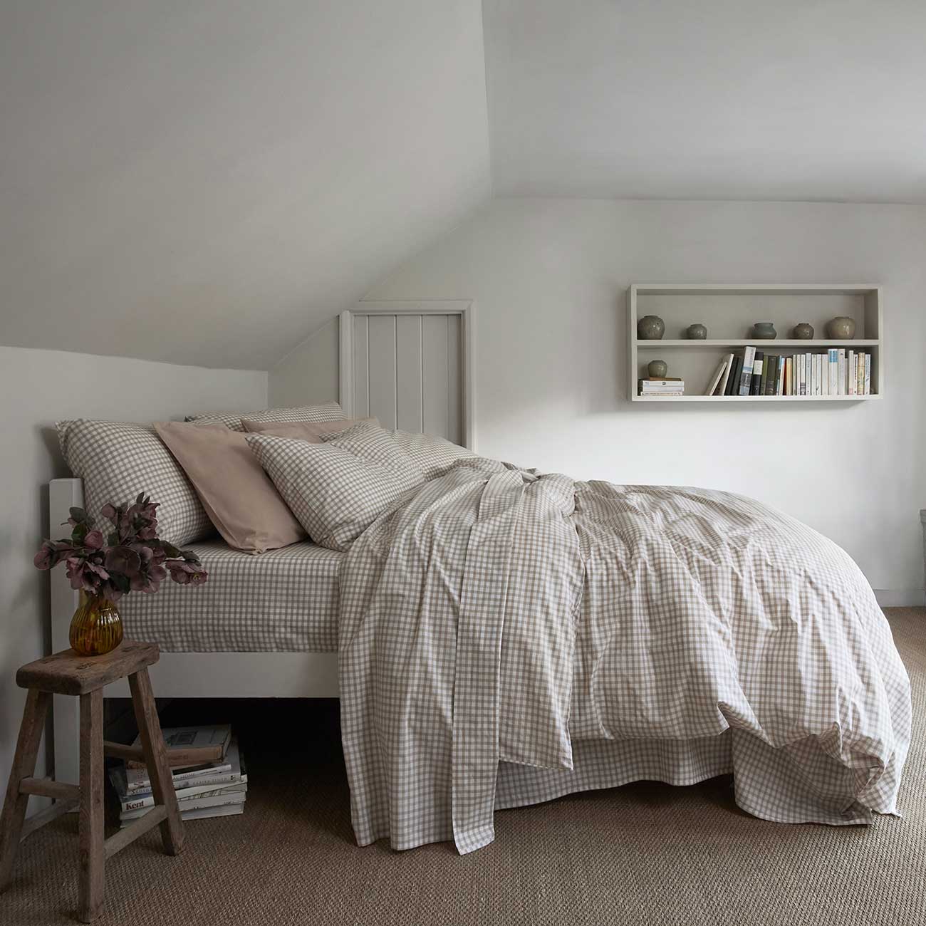 French Rose Washed Cotton Percale Duvet Cover | Piglet in Bed UK