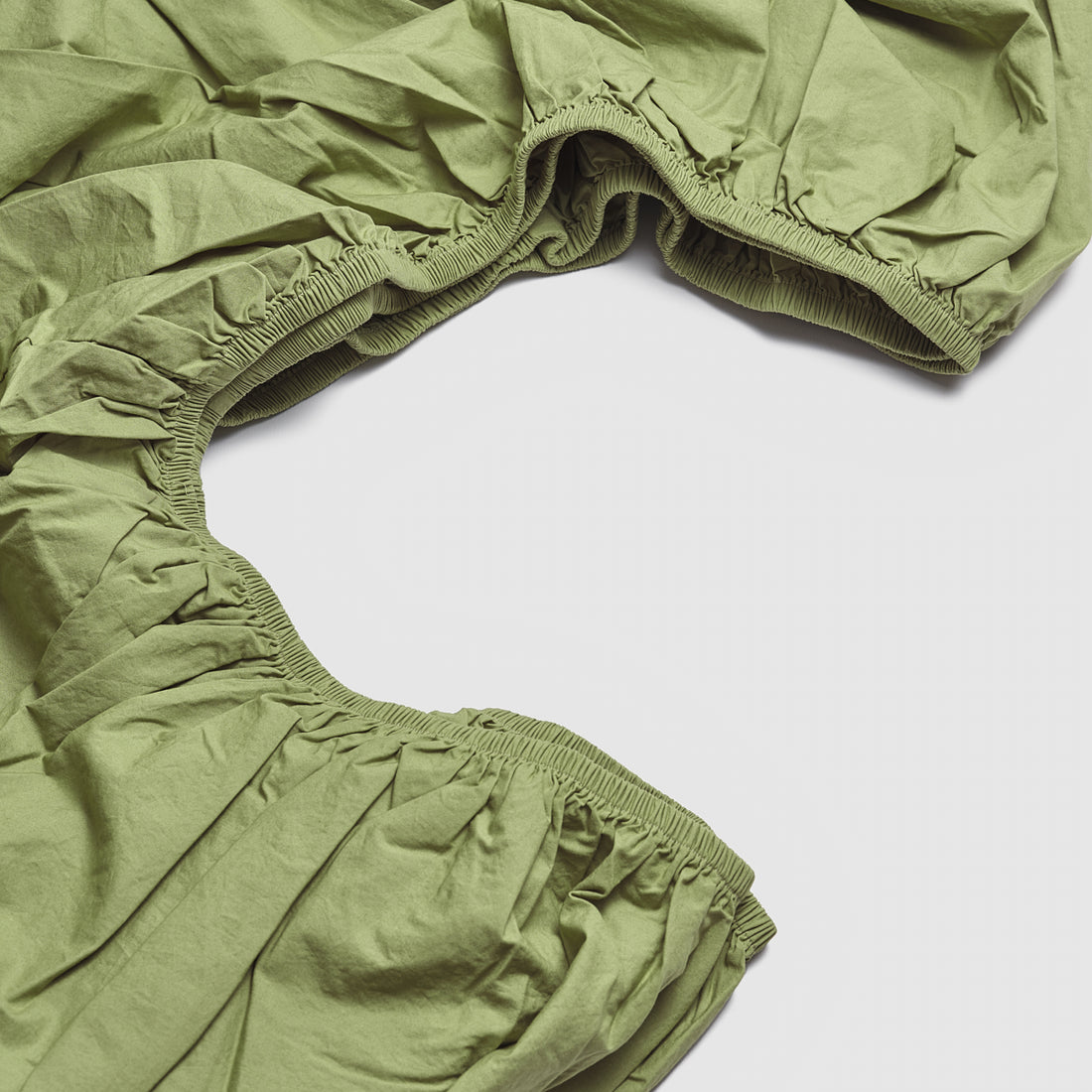 Pear Washed Cotton Percale Fitted Sheet | Piglet in Bed UK